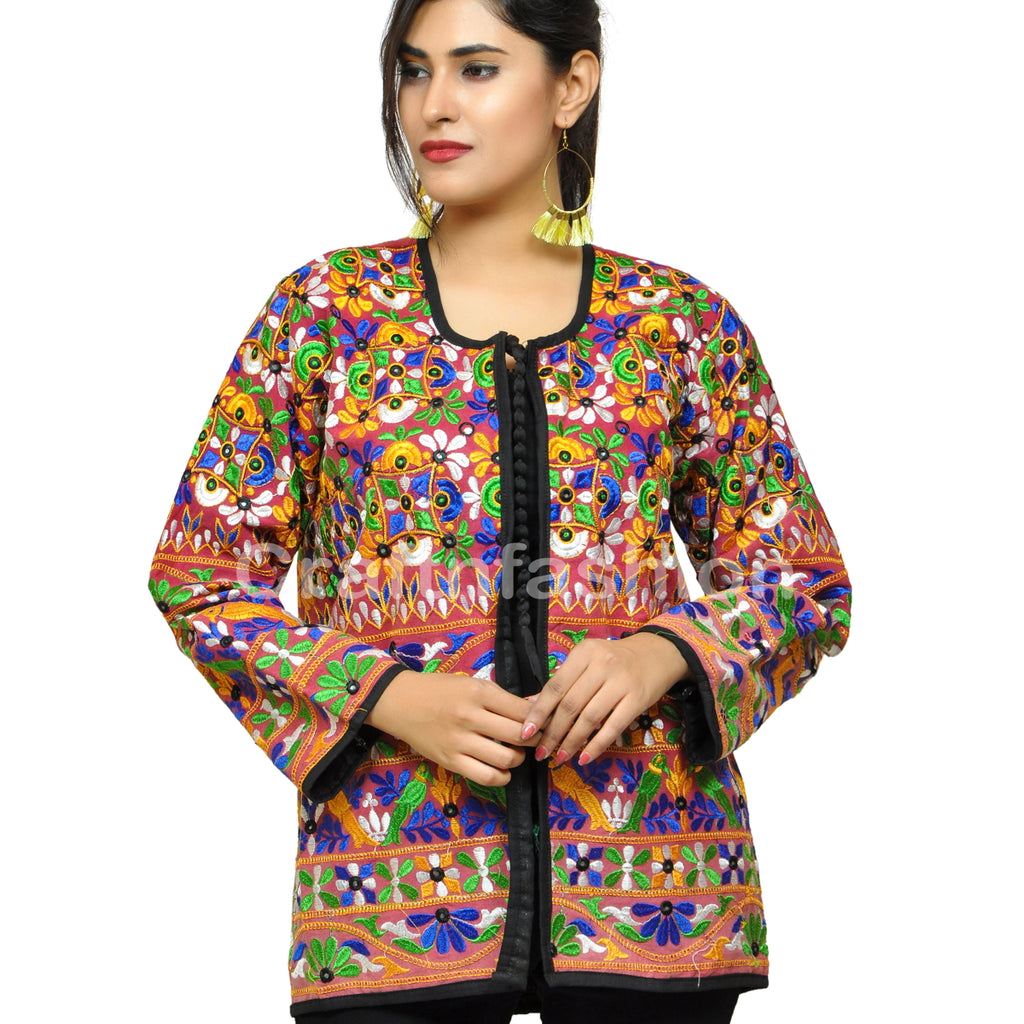 Hand Embroidered Boho Jacket – Craft N Fashion
